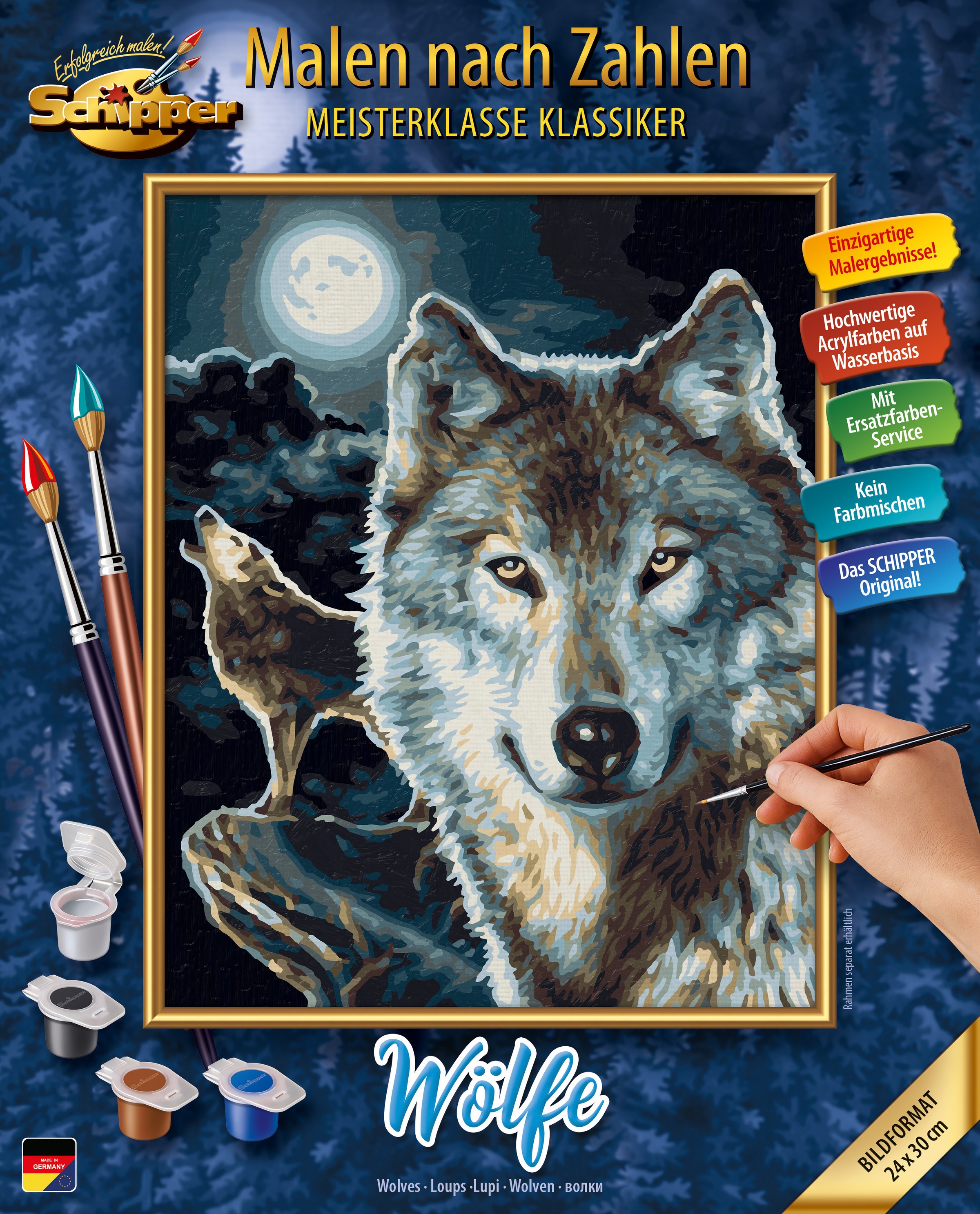 Schipper Malen nach Zahlen »Meisterklasse Klassiker - Wölfe«, Made in Germany bei Universal.at
