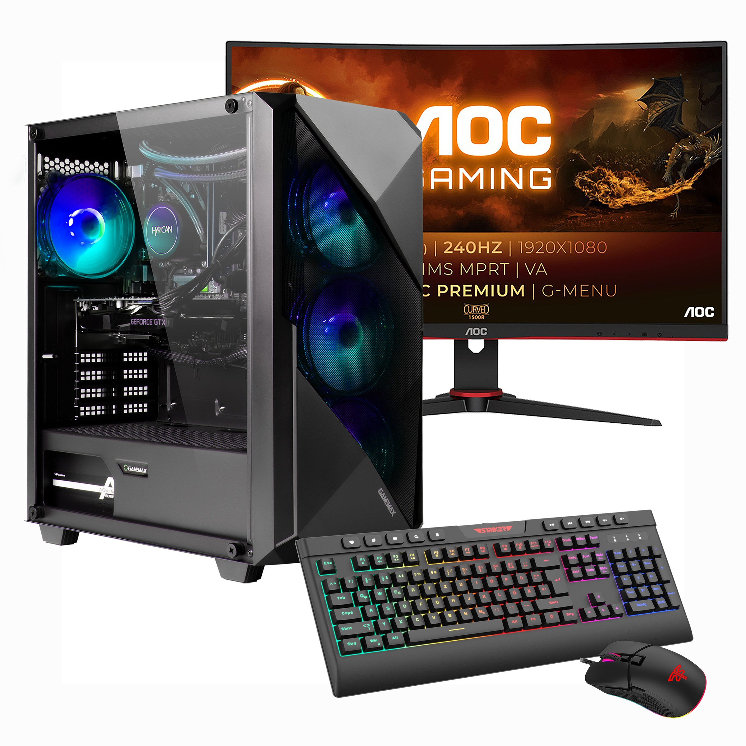 Hyrican Gaming-PC-Komplettsystem »Striker SET02401«, (PCIe SSD Gen4 ...