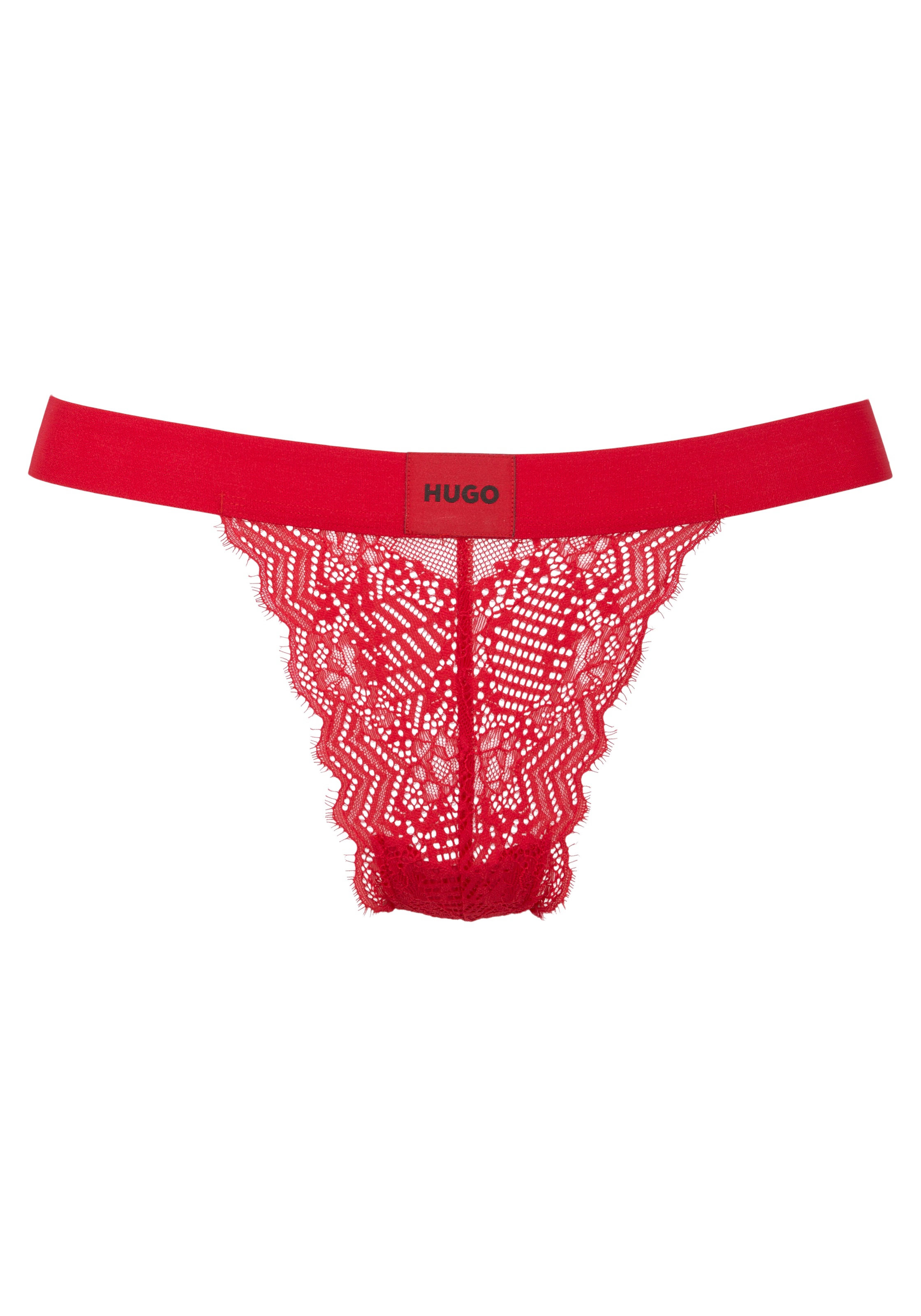 HUGO String »THONG LACE«, mit Hugo-Label am Bündchen bei ♕ Universal.at