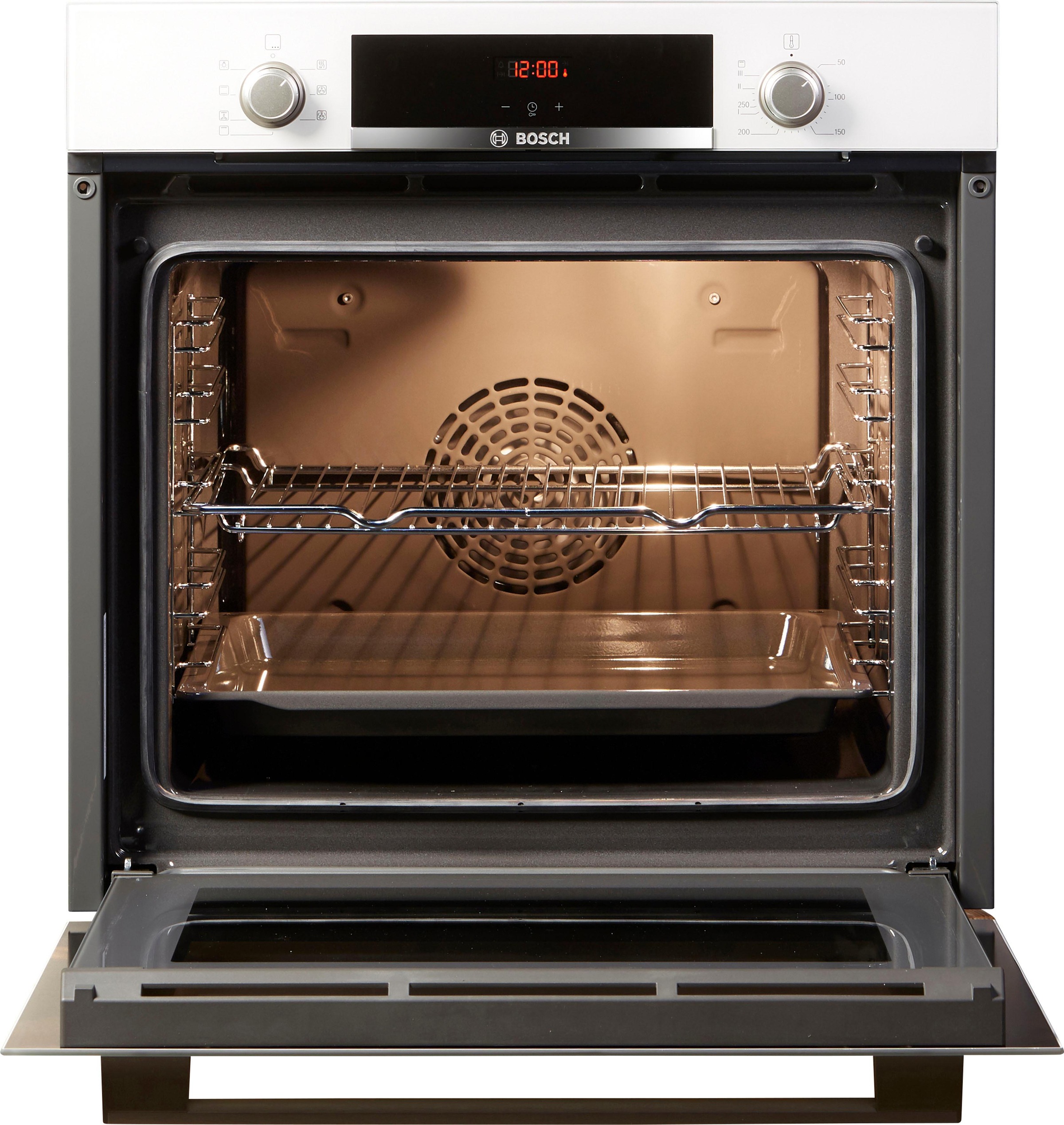 BOSCH Einbaubackofen »HBA533BW1«, 4, HBA533BW1, mit Teleskopauszug ...