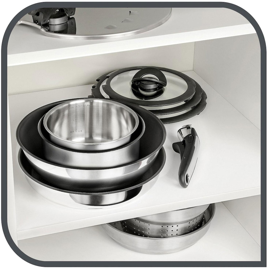 Tefal Topf-Set »Ingenio Preference«, Edelstahl, (Set, 4 tlg.) mit 3 ... Tefal Topf-Set »Ingenio Preference«, Edelstahl, (Set, 4 tlg.) mit 3 ...