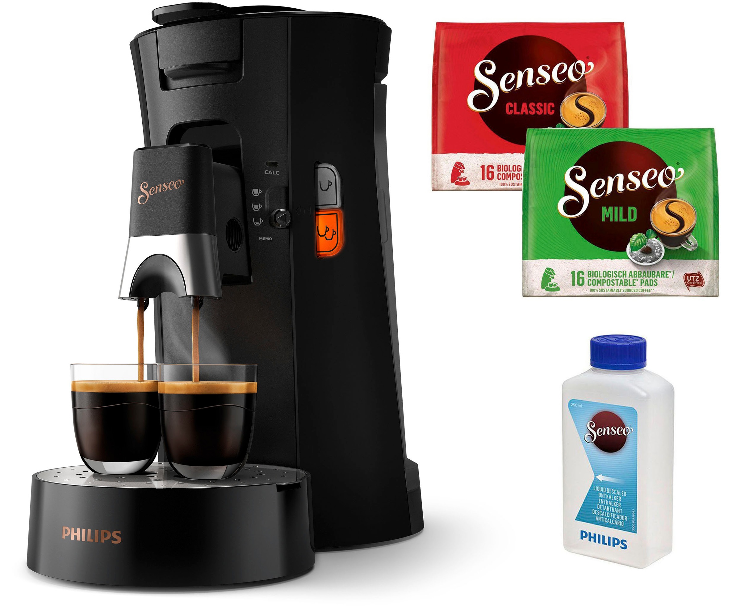Philips Senseo Kaffeepadmaschine »Select CSA240/60, mit drei Kaffee ...