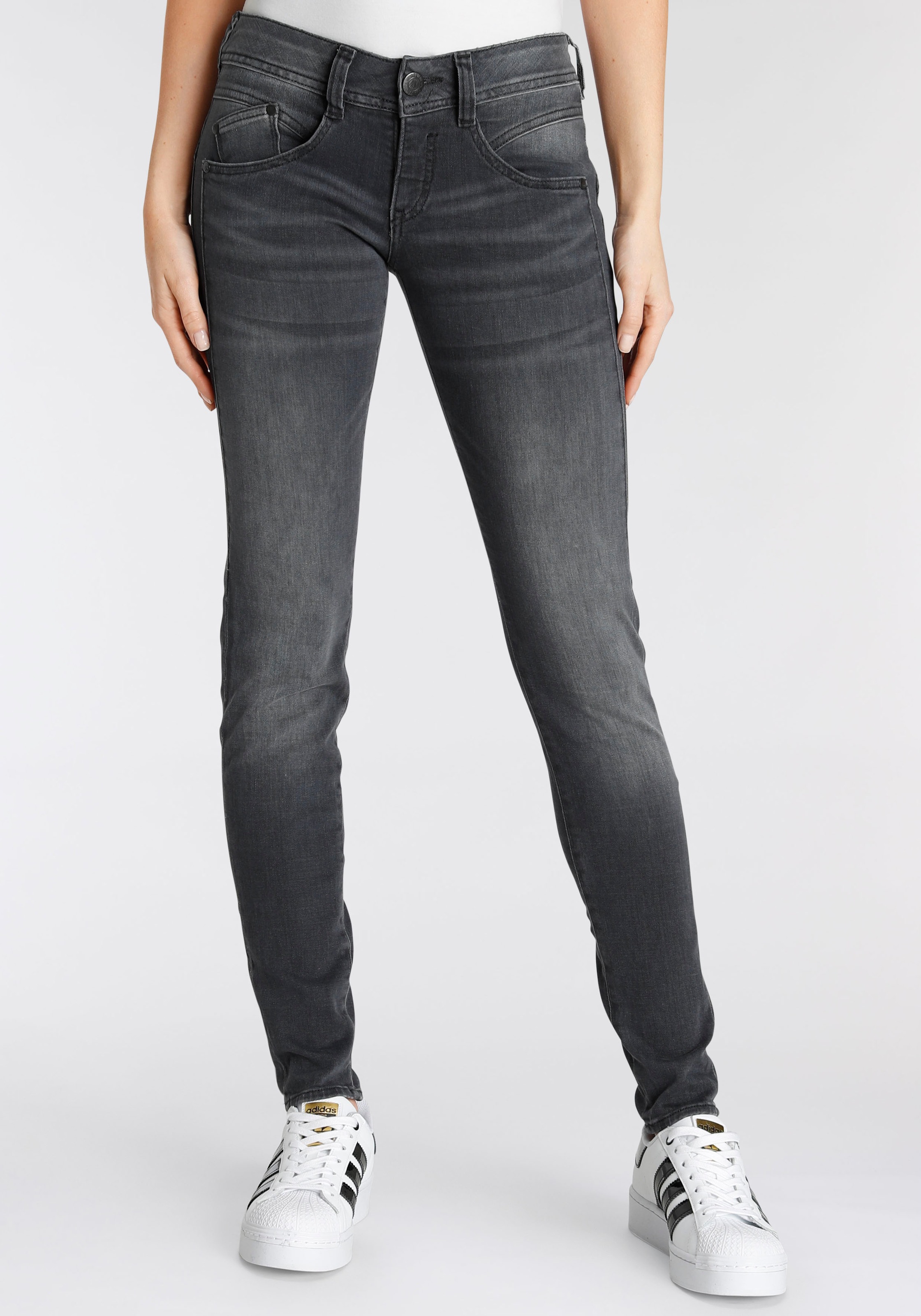 Herrlicher Slim-fit-Jeans »GILA«, mit seitlichen Keileinsätzen für eine ...