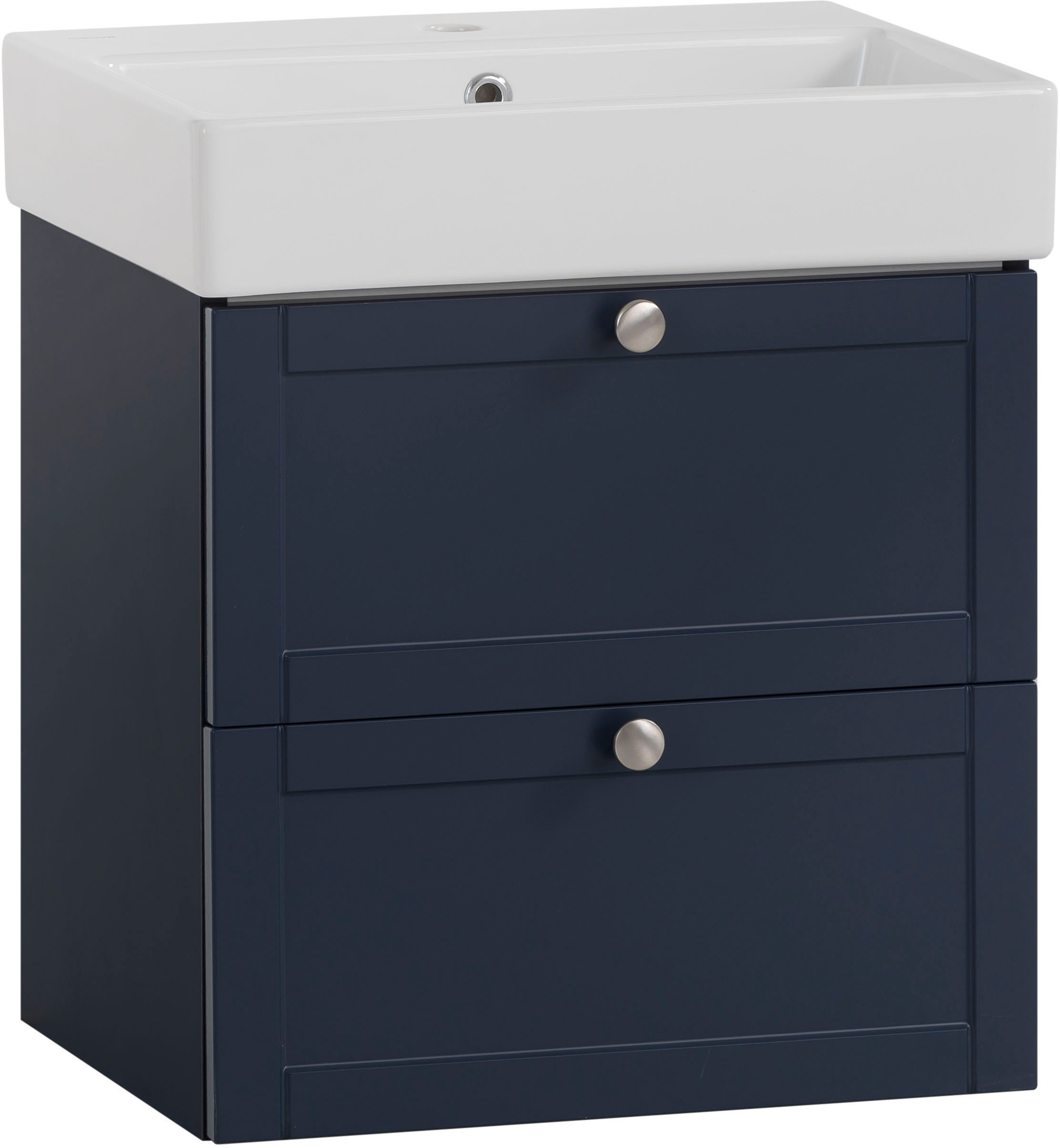 Schildmeyer Waschtisch »Jesper Breite 50,0 cm«, Fronten in Landhausoptik, Griffe und Beschläge ...